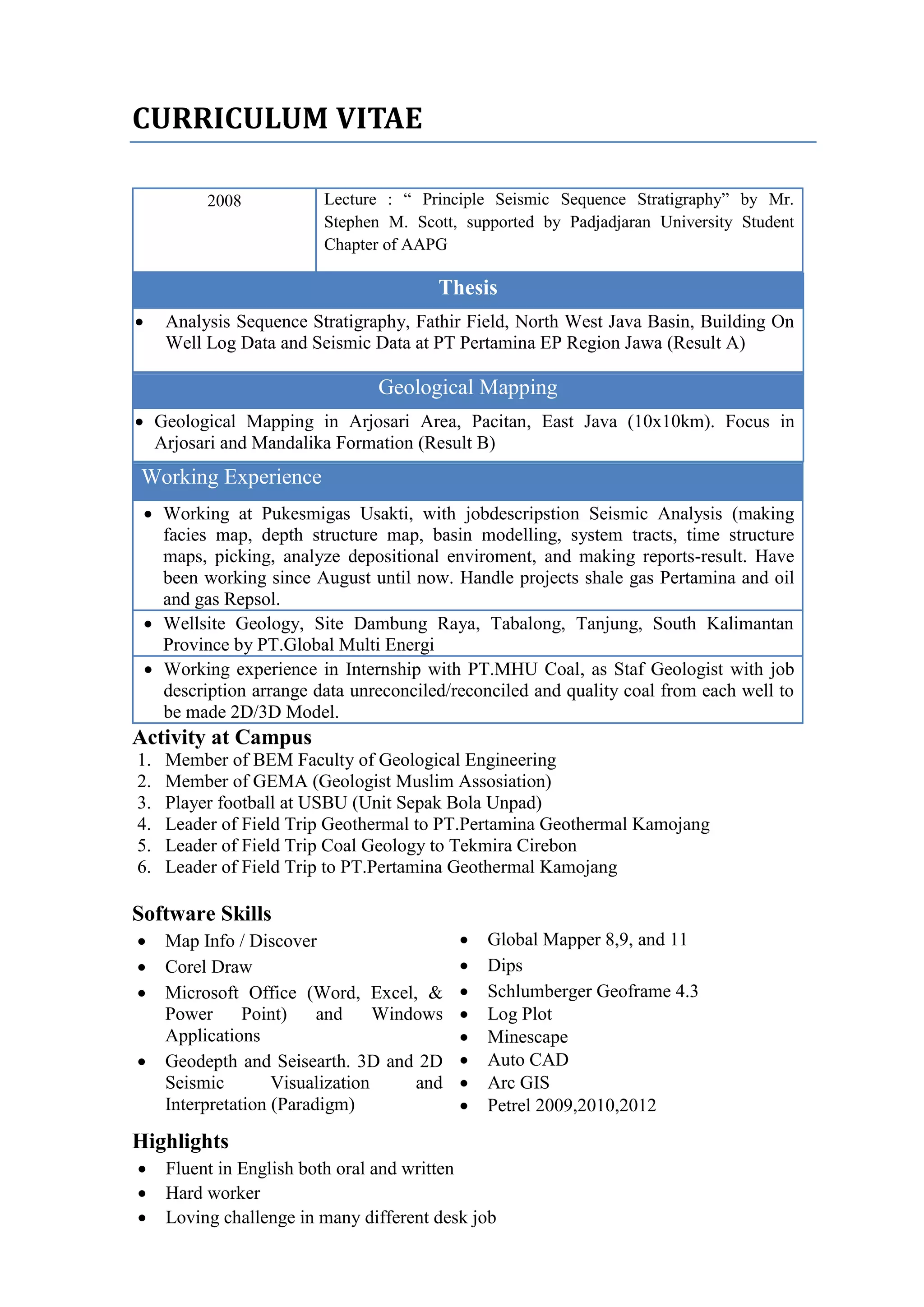 Curriculum Vitae (Aziz F.Rahman) | PDF