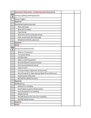 PROGRESS_4GL_Training_Calendar | PDF