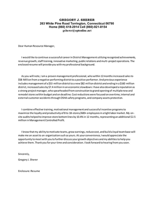 greg sherer resume [1 DM 2 page and cover | DOCX | Sales | Business