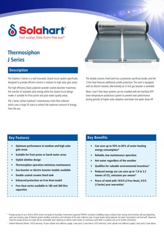 Solahart - J_Series New | PDF