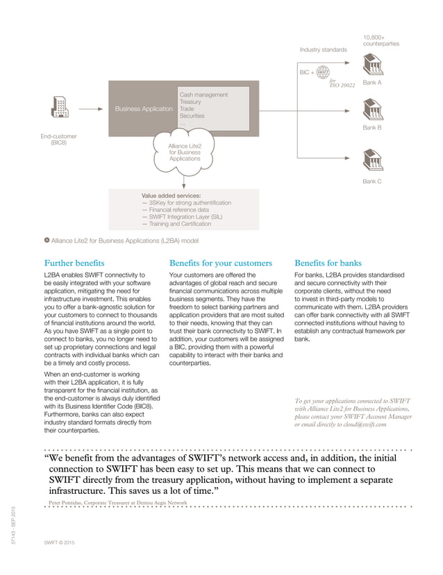 swift_connectivity_factsheet_l2ba | PDF | Computer Software and Applications | Computing