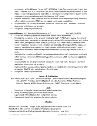 Monique's Resume. FedEx | PDF