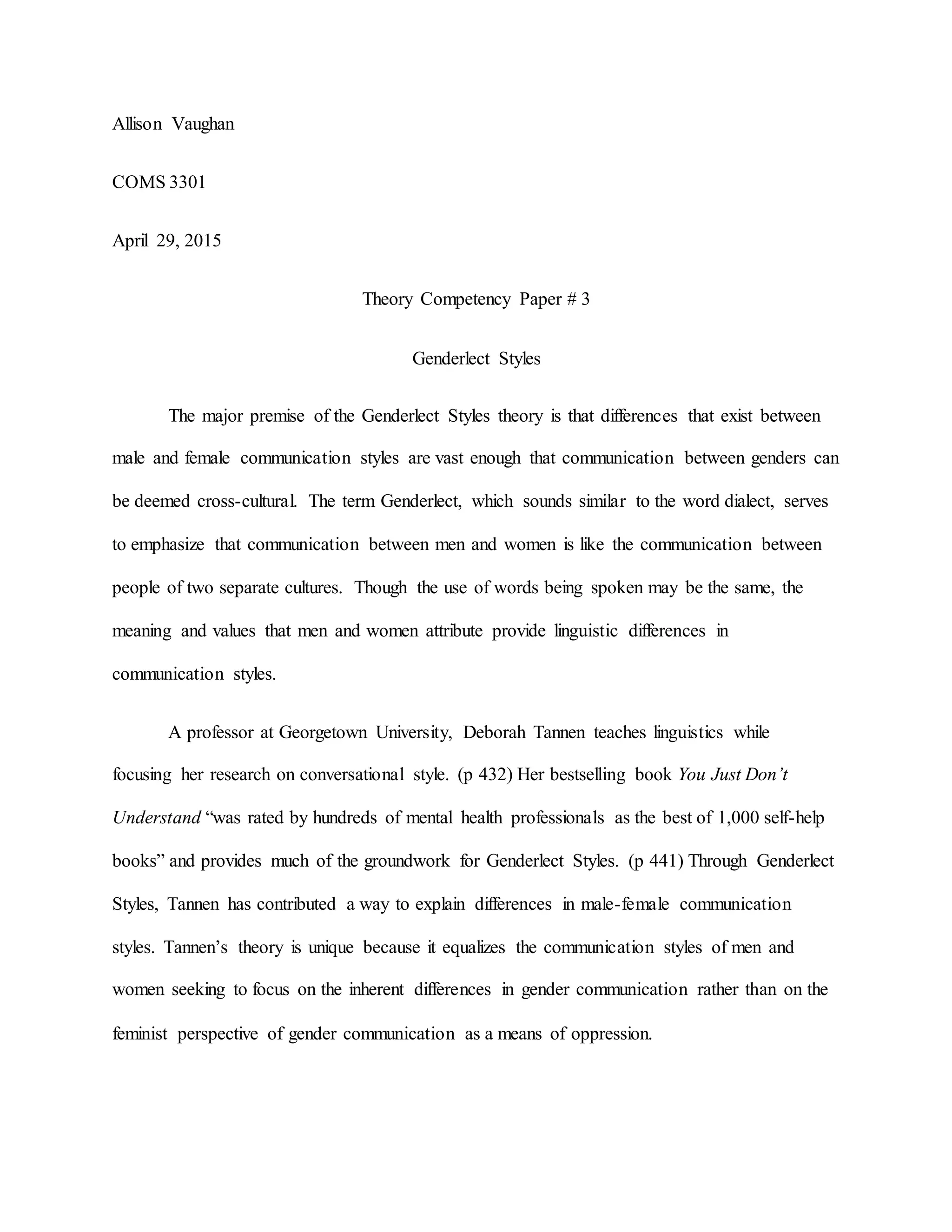 theory competency paper 3 | DOCX