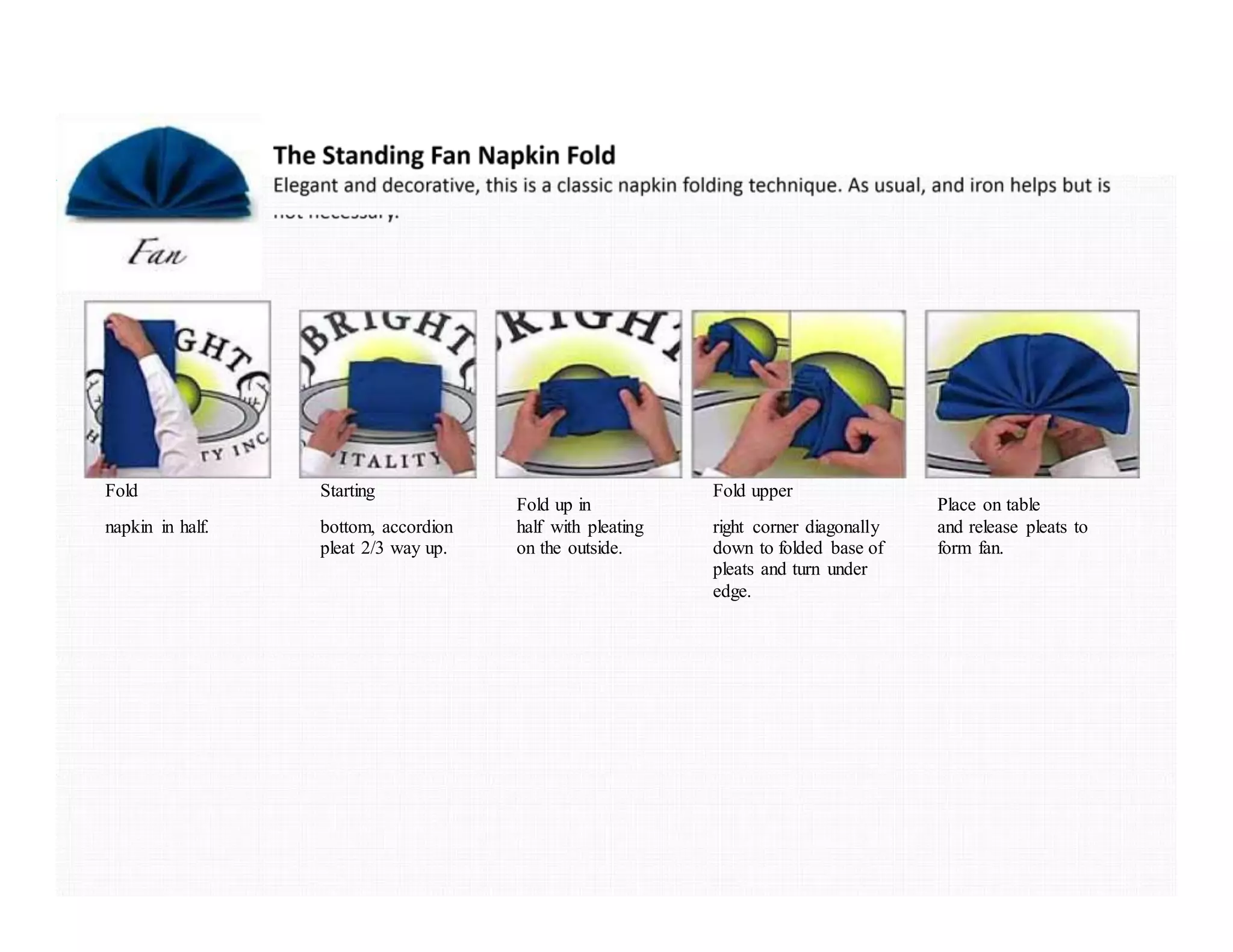 BANQUET SERVER BASIC SKILL TRAINING(1) | DOCX