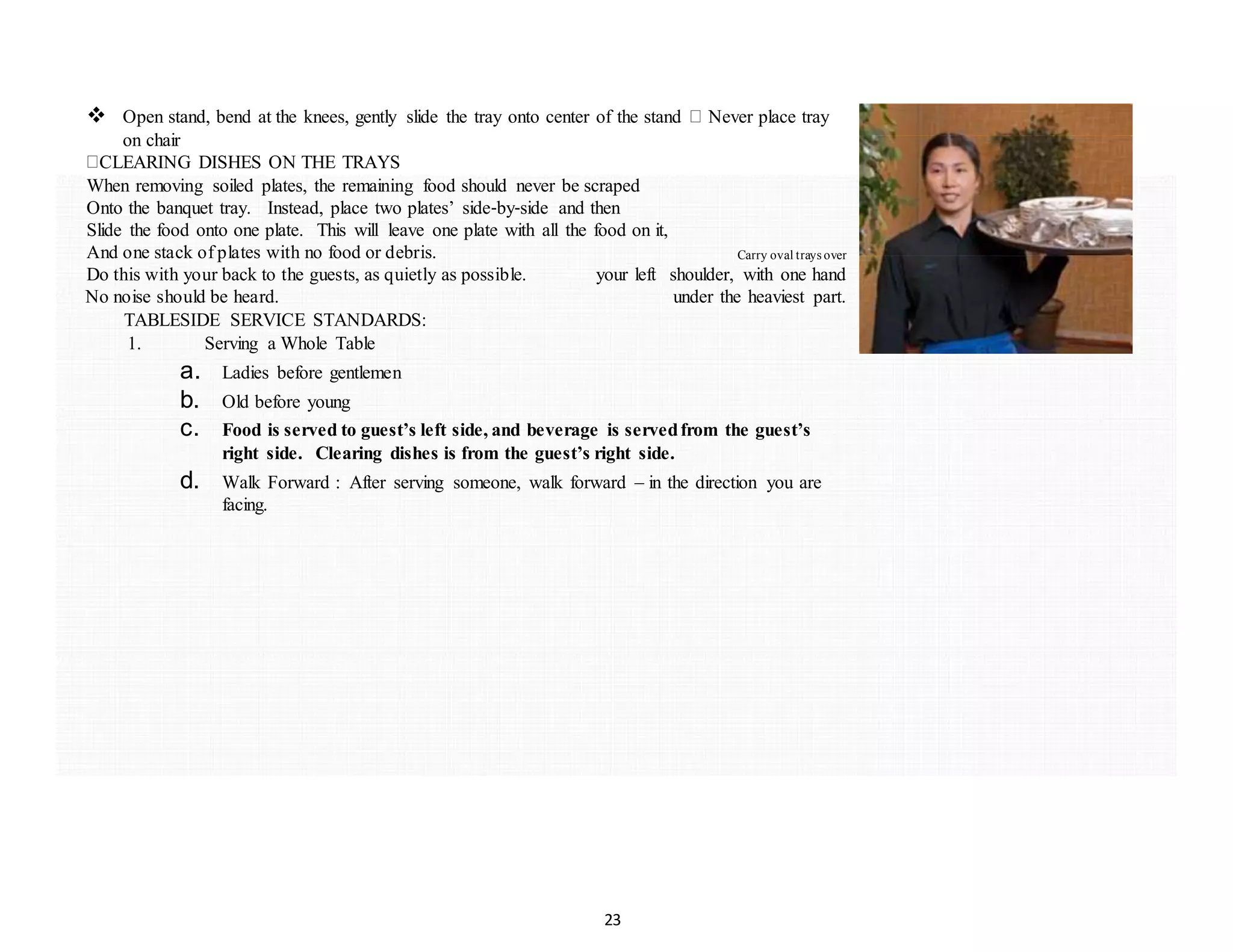 BANQUET SERVER BASIC SKILL TRAINING(1) | DOCX