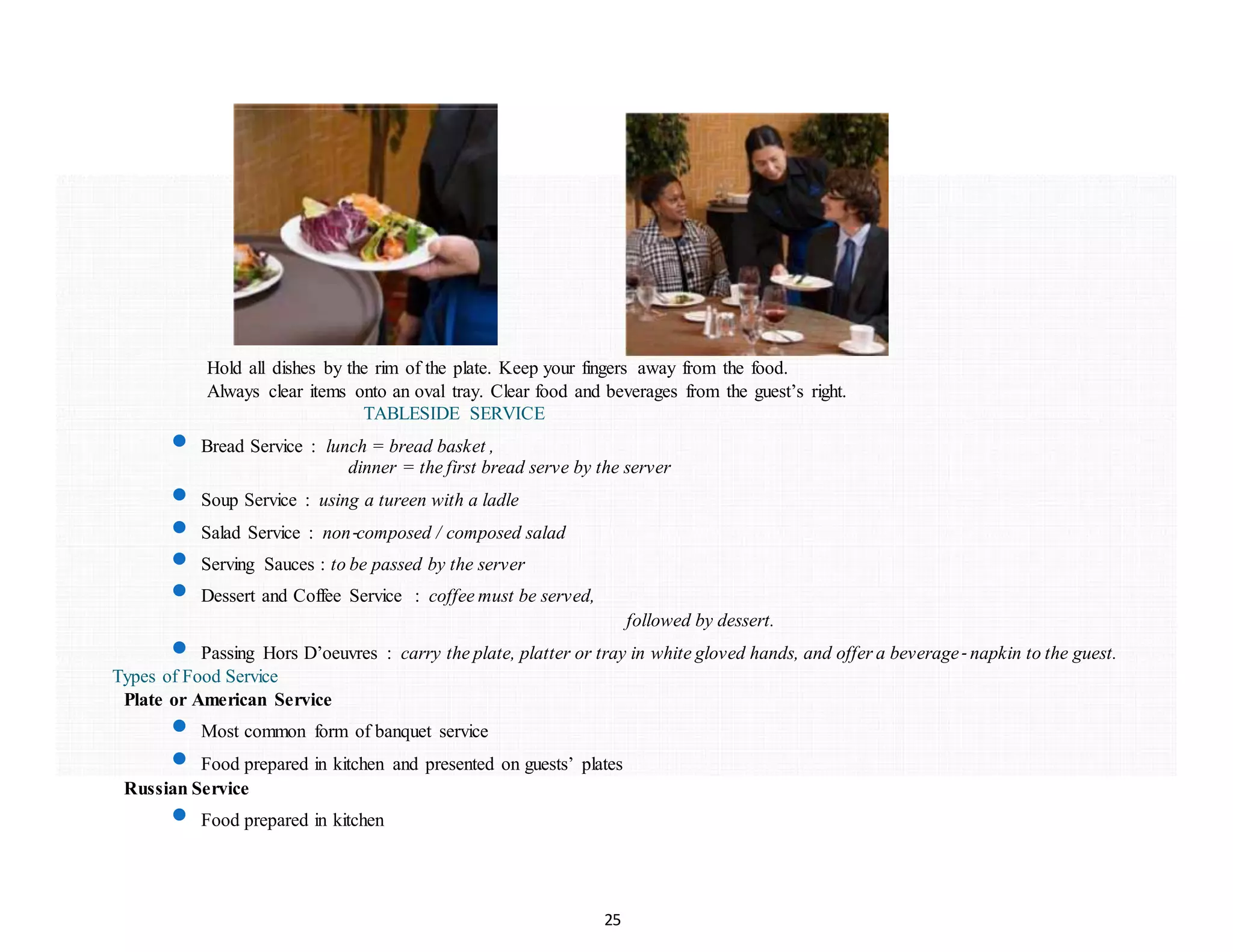 BANQUET SERVER BASIC SKILL TRAINING(1) | DOCX
