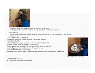 BANQUET SERVER BASIC SKILL TRAINING(1) | DOCX