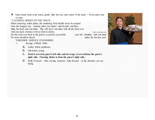 BANQUET SERVER BASIC SKILL TRAINING(1) | DOCX