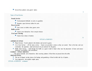 BANQUET SERVER BASIC SKILL TRAINING(1) | DOCX