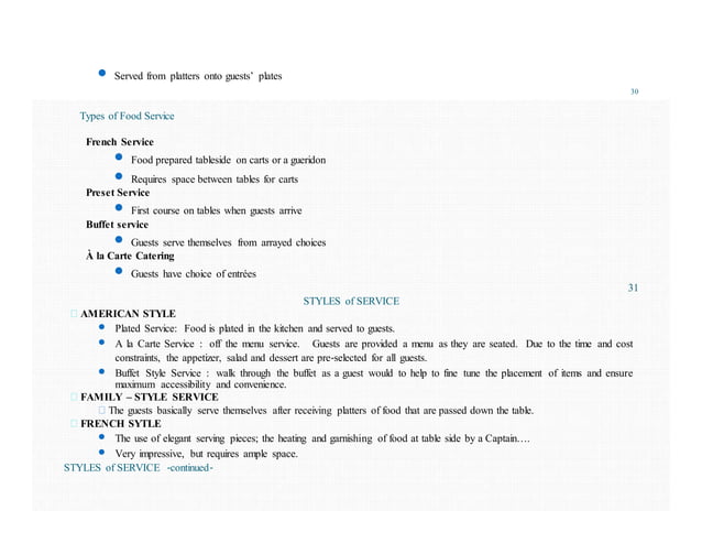 BANQUET SERVER BASIC SKILL TRAINING(1) | DOCX | Cooking | Food & Drink