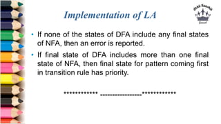 Lexical Analyzer Implementation | PPTX | Programming Languages | Computing