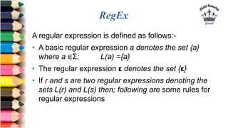 Lexical Analyzer Implementation | PPTX | Programming Languages | Computing