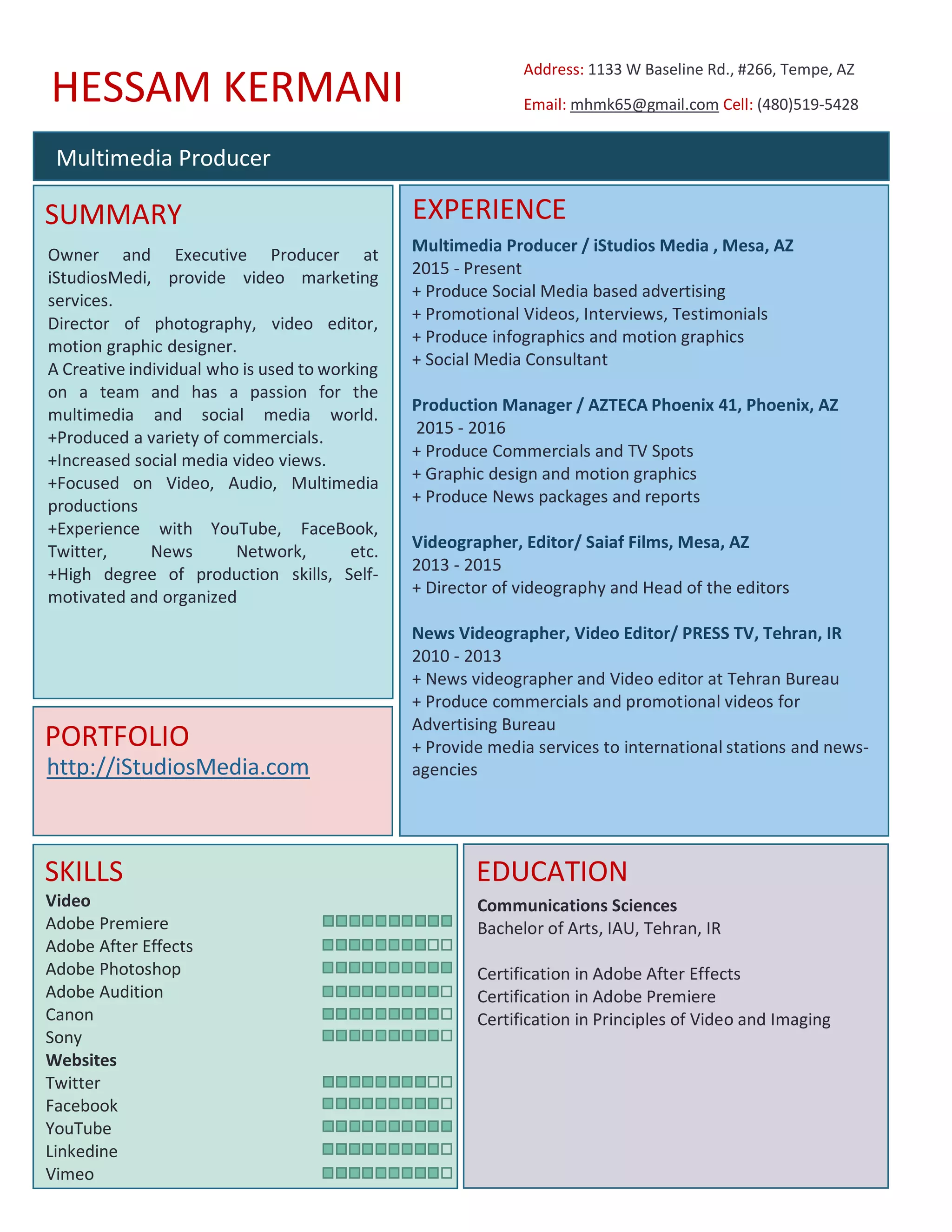 Multimedia Producer | PDF