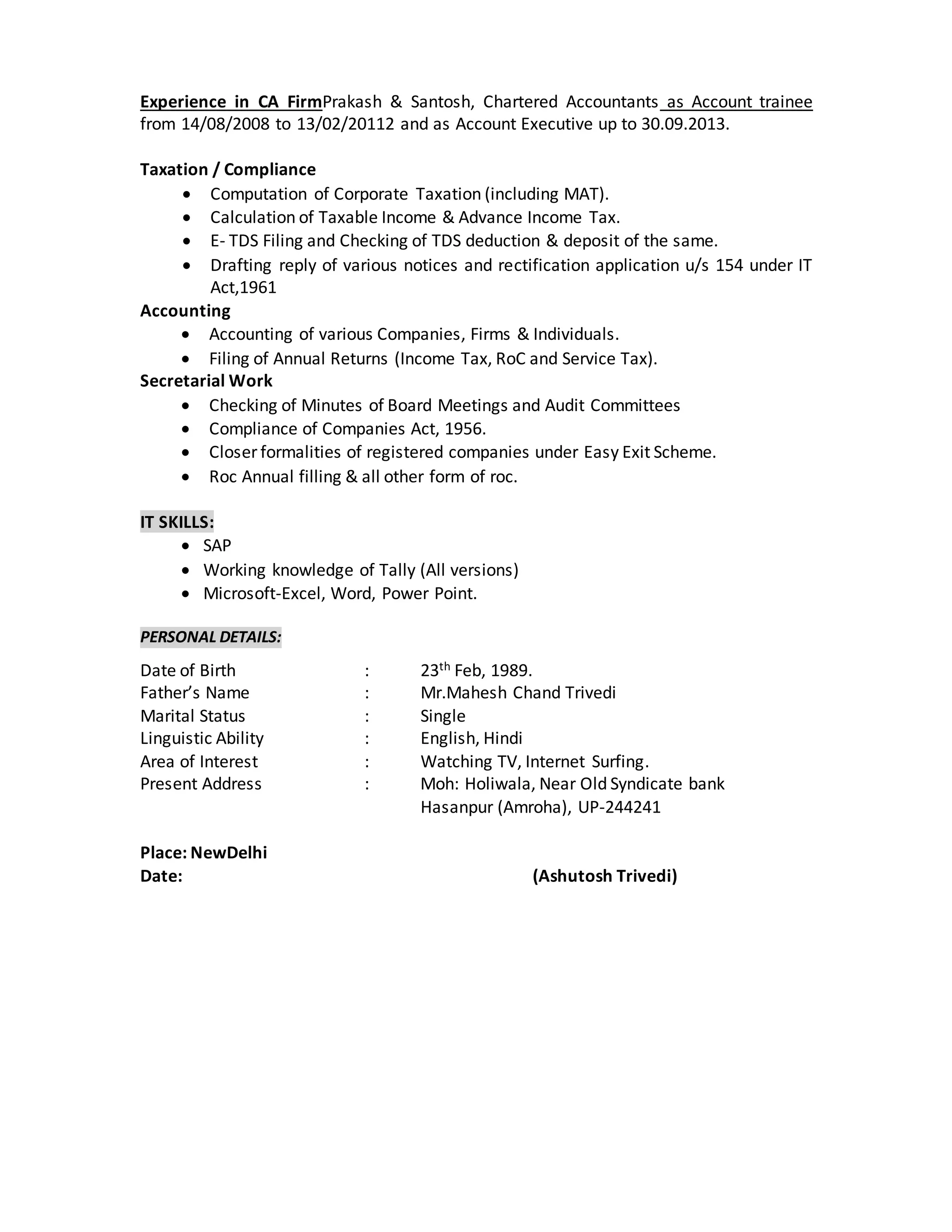 Resume-Ashu BCom | DOCX