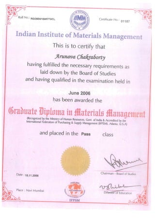 Educational Qualification Certificates Pdf
