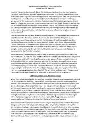 The Geomorphology of Irish submarine canyons | DOCX