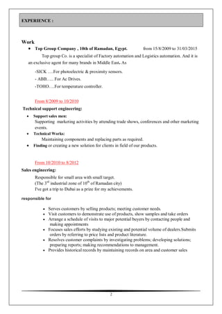 Khaled M.Gamal C.V | PDF | Sales | Business