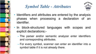 Symbol Table | PPTX