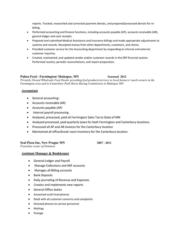 Claudia Otto Resume RH 2016 | PDF