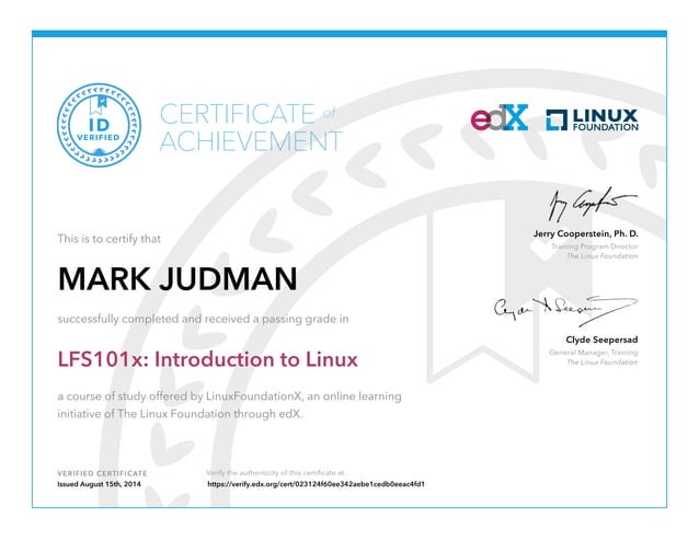 edX_Linux_Intro_Certificate | PPT