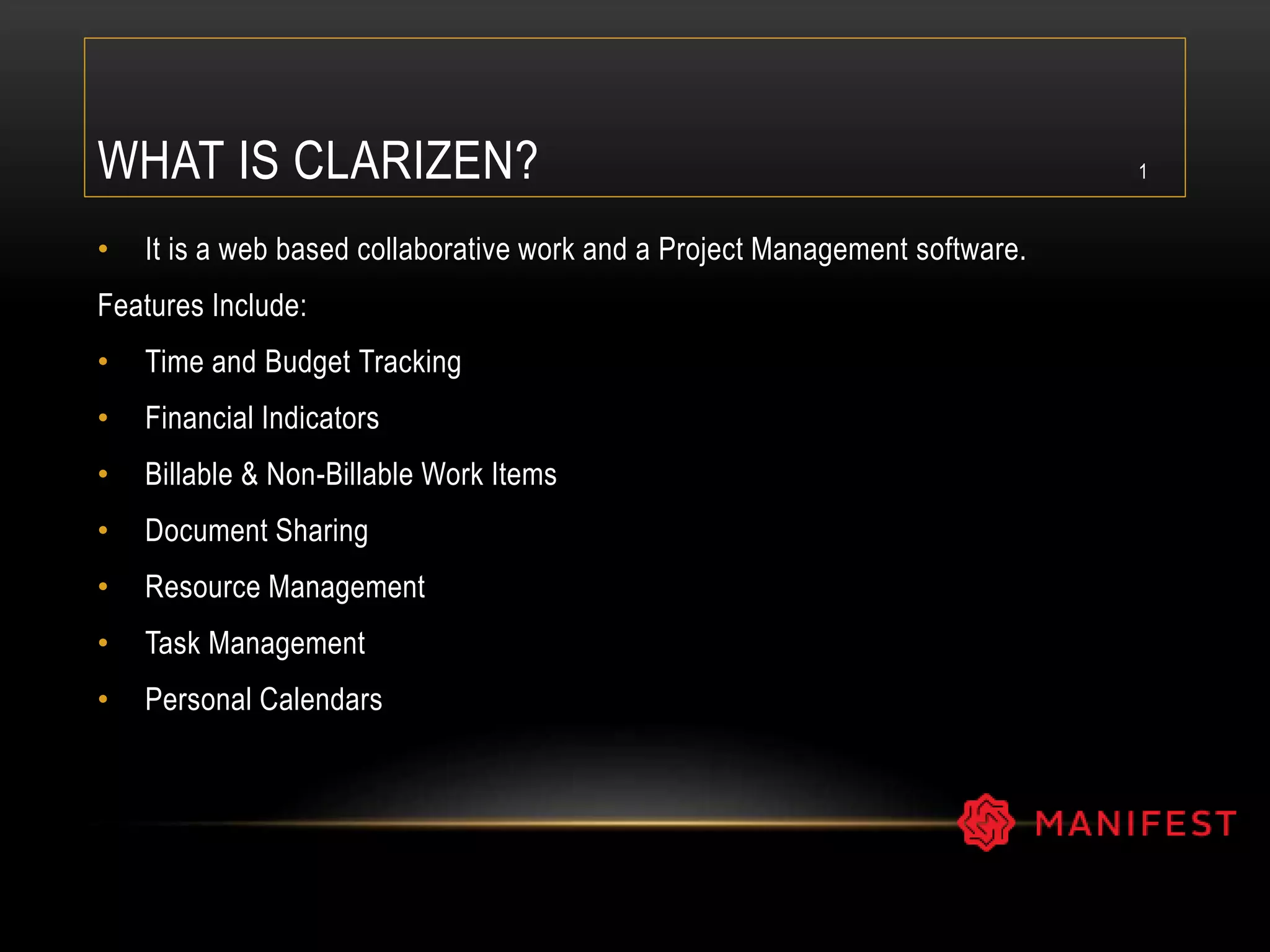 Clarizen PowerPoint | PPTX