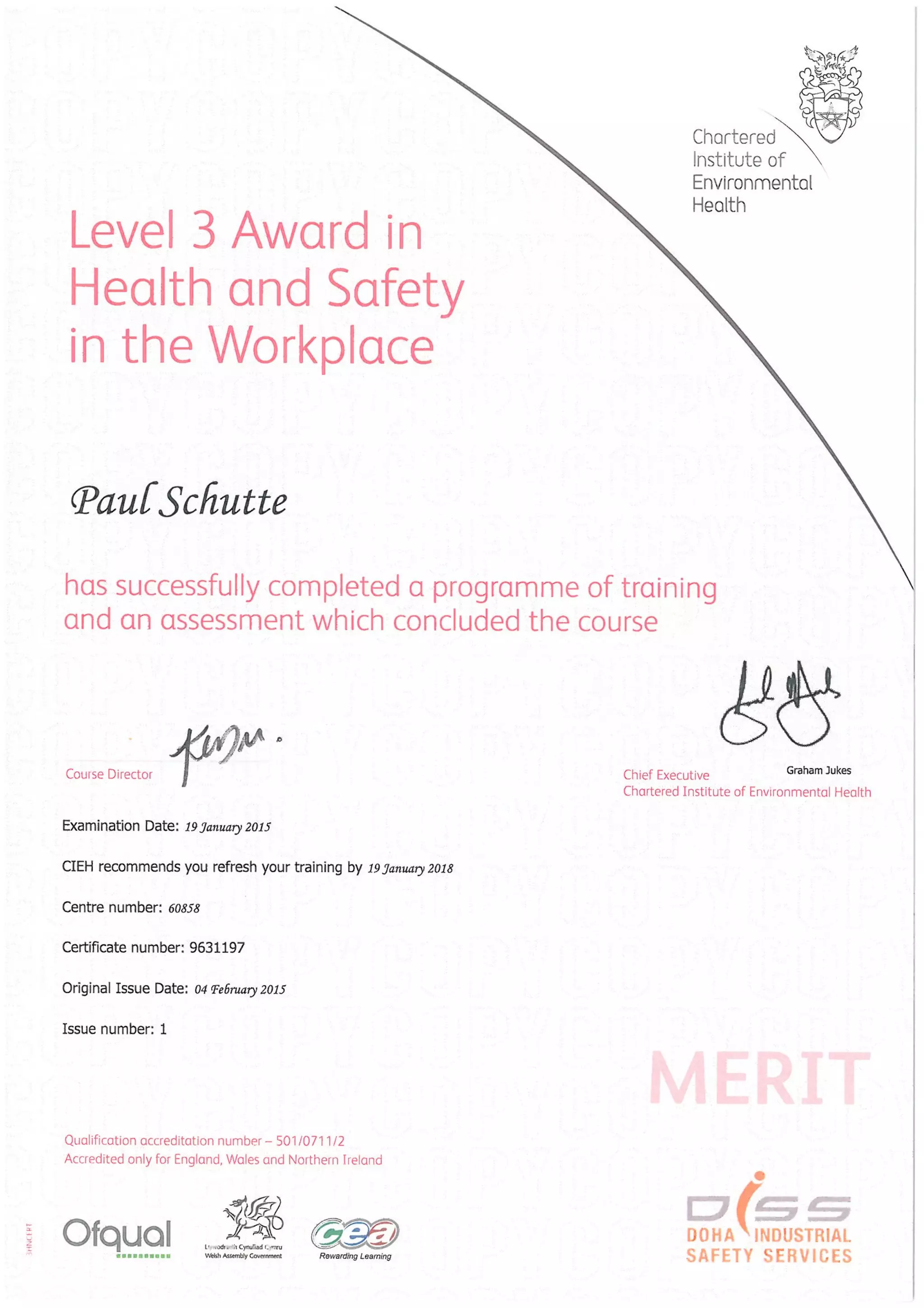 Level 3 in H & S in the workplace | PDF