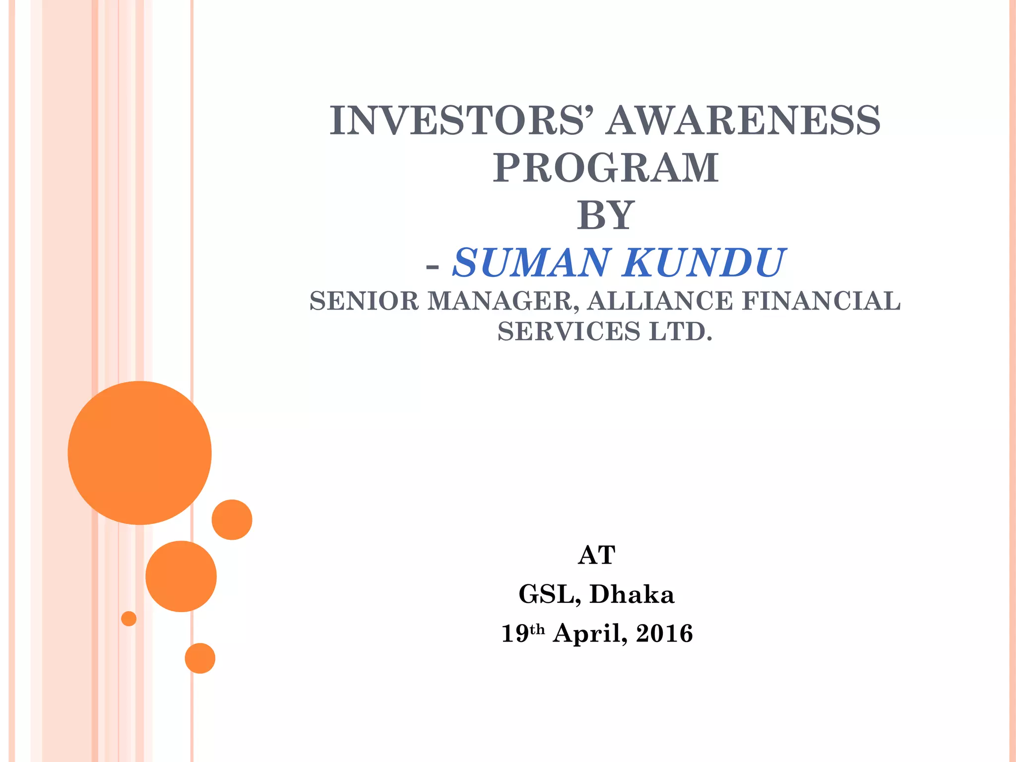 Investor Awareness Program | PPT
