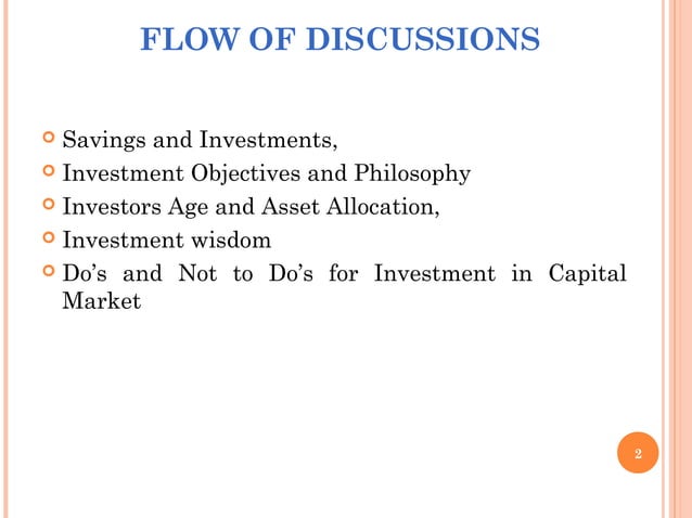 Investor Awareness Program | PPT | Stocks and Bonds | Personal Investing
