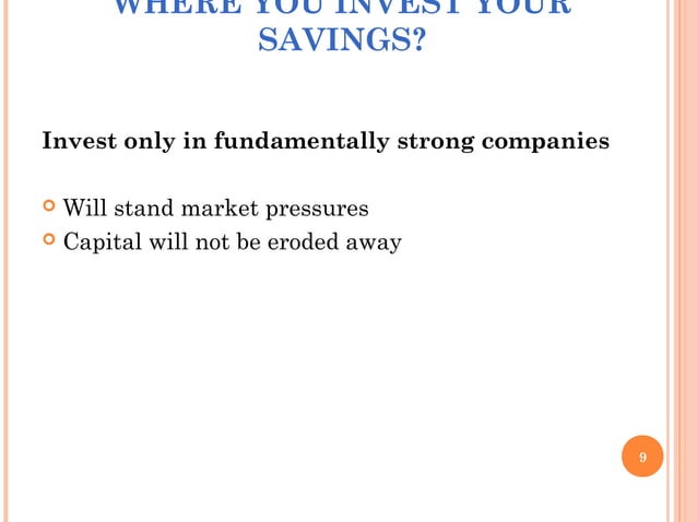 Investor Awareness Program | PPT | Stocks and Bonds | Personal Investing