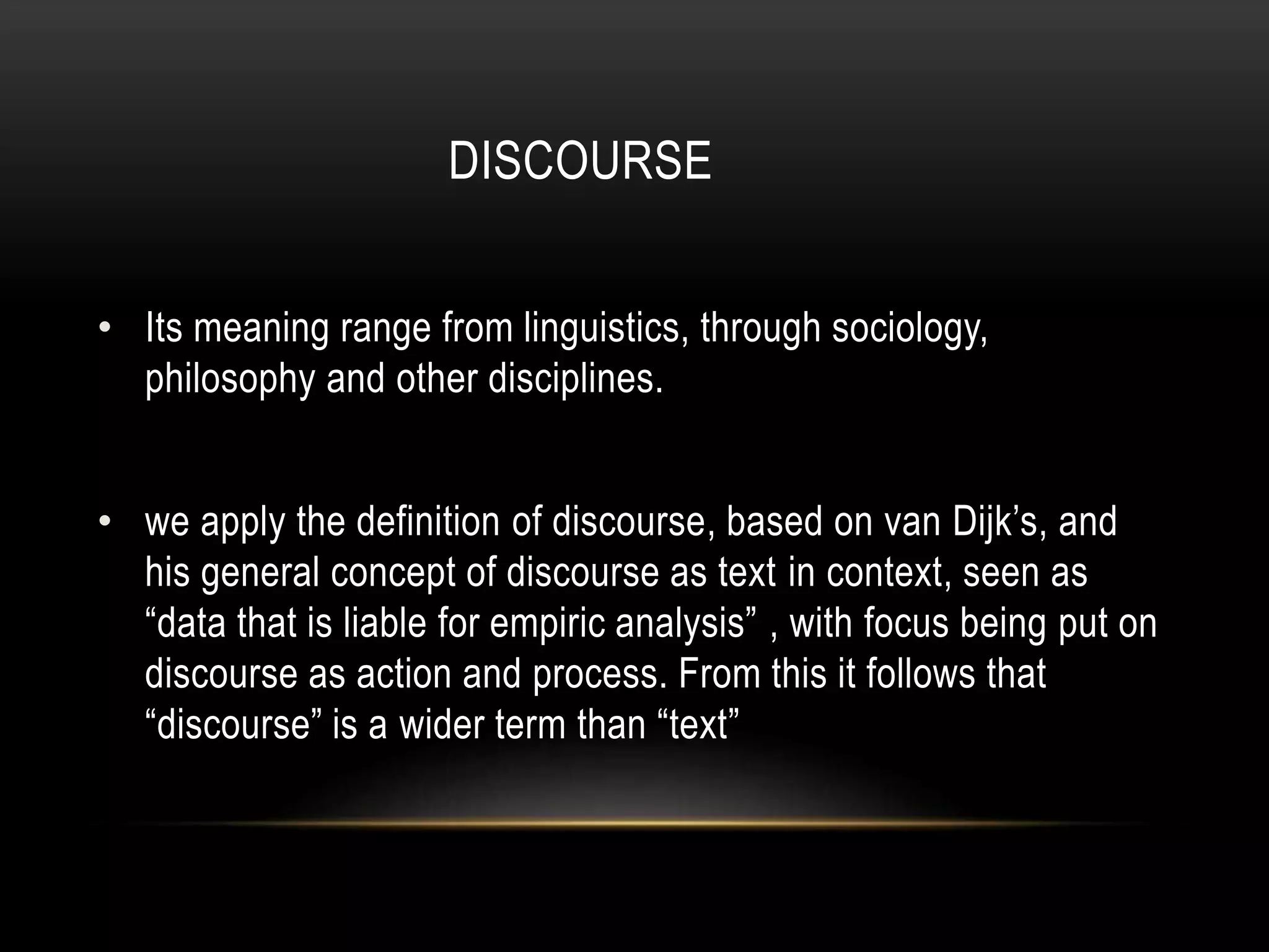 Critical Discourse Analysis | PPTX