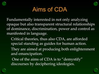 Aspects of Critical discourse analysis by Ruth Wodak | PPT