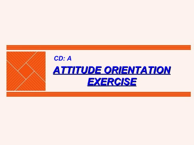Attitude Orientation Exercise | PPT