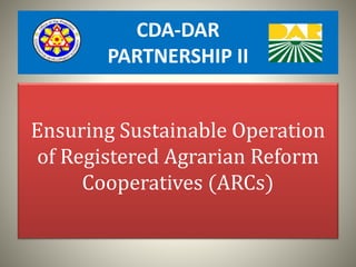 Cda DAR Partnership ii | PPT