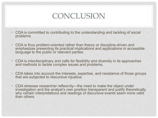 CDA oriented applied linguistics approaches | PPTX