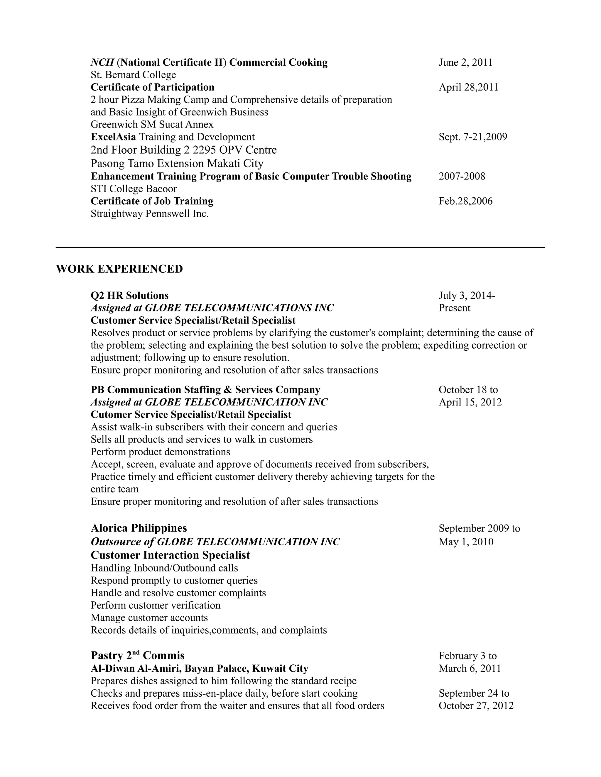 My Resume - UPDATED (1) | DOC