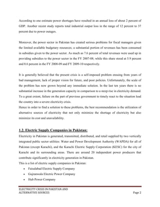 energy crisis introduction (Autosaved) | PDF