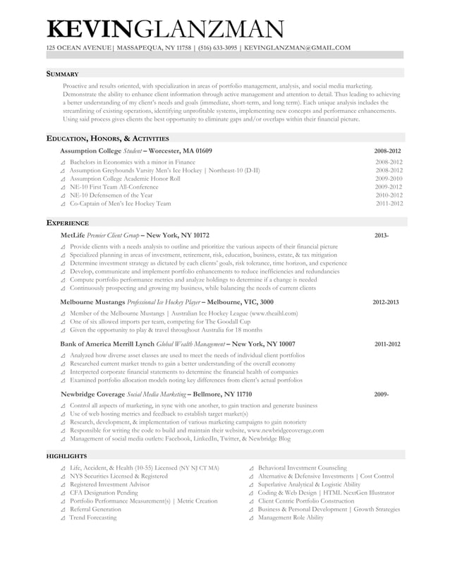 KGlanzmanResume | PDF