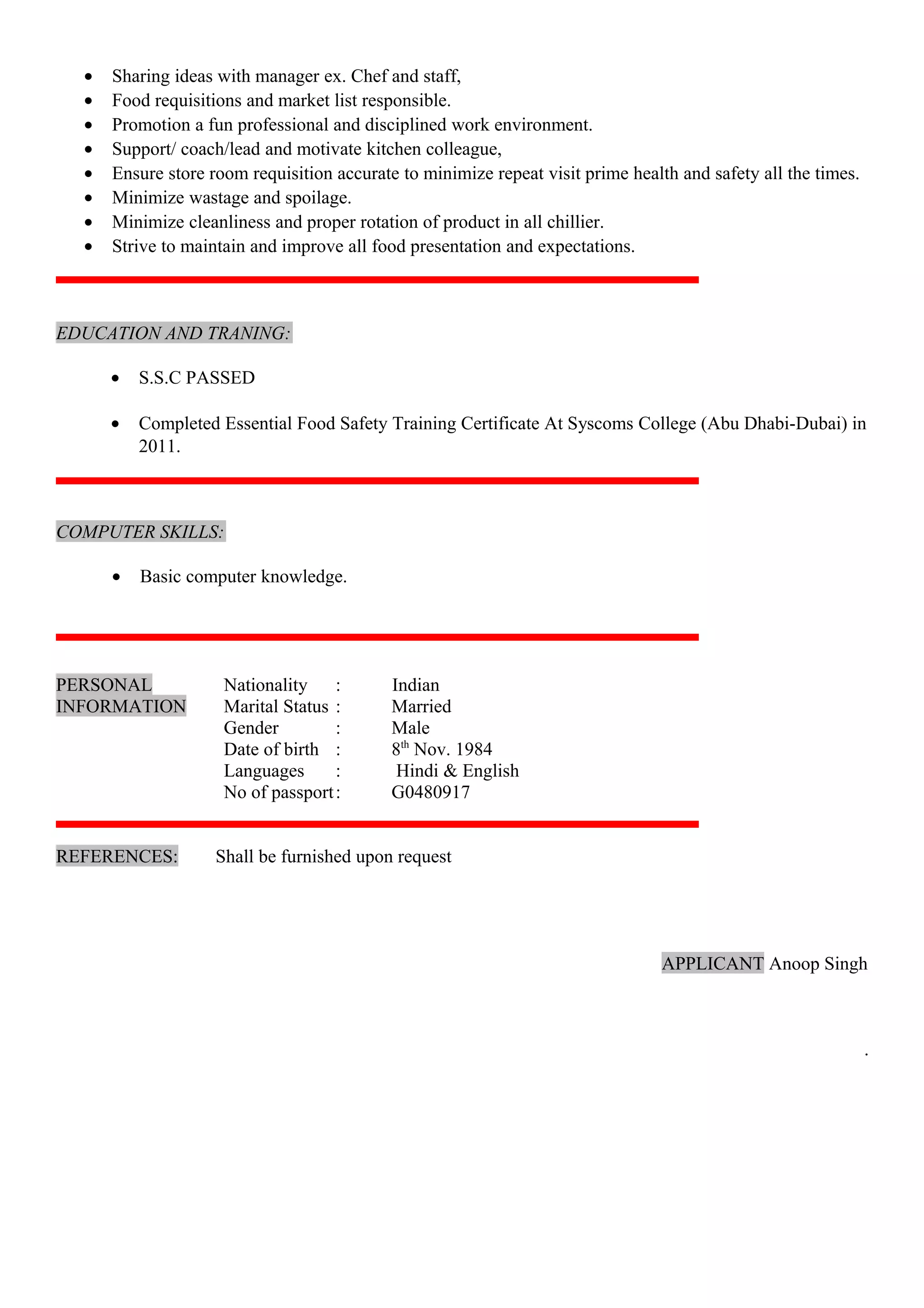 Anoop NEW CV- commi -I | DOC