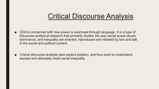 Norman Fairclough 3D Model and Critical Discourse Analysis | PPTX