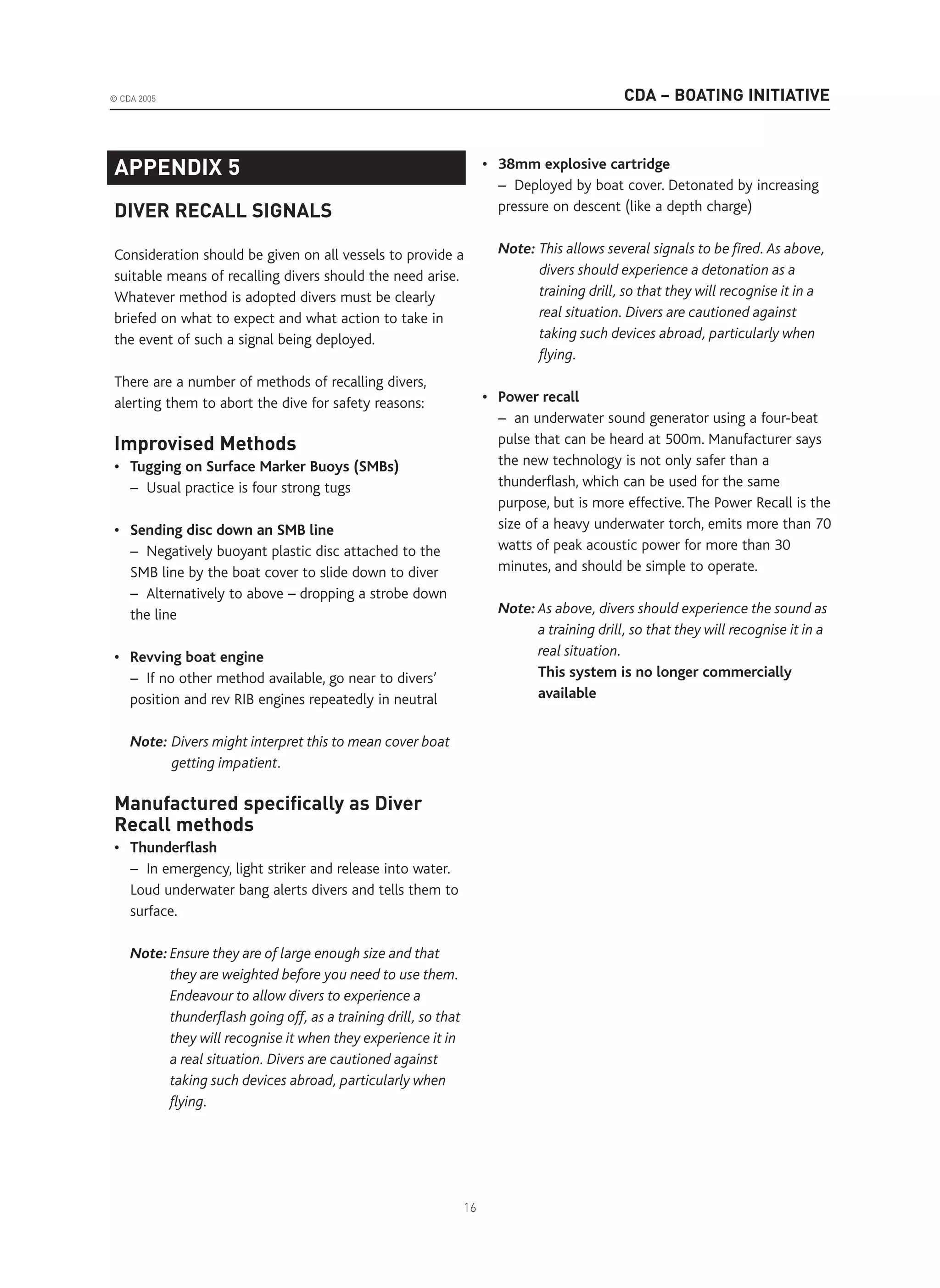 CDA Boating Guidelines | PDF