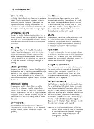 CDA Boating Guidelines | PDF