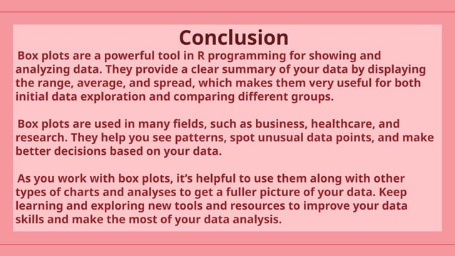 Computational Data Analytics Presentation For Box Plot In R Programming