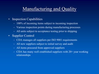 CDA InterCorp | Capabilities | PPT