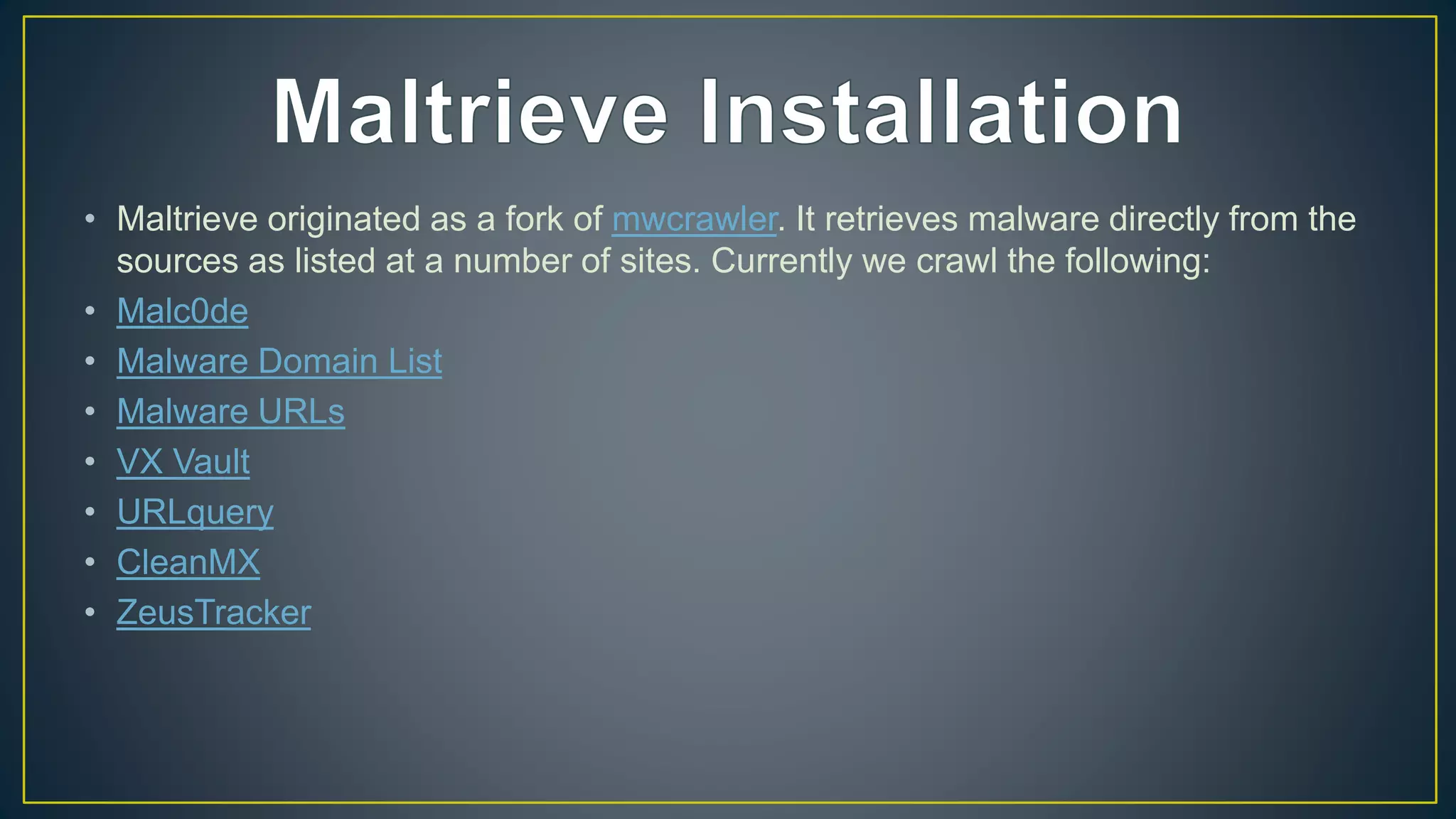 Malware Classification and Analysis | PPTX