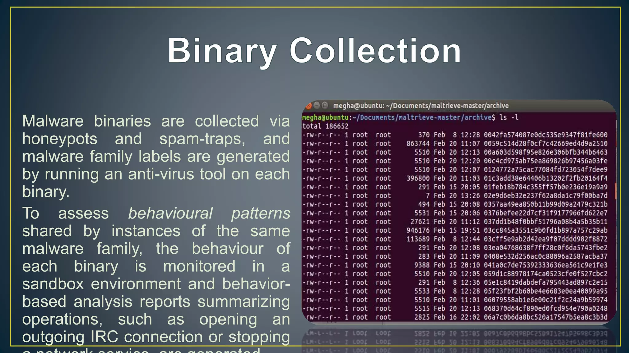 Malware Classification and Analysis | PPT