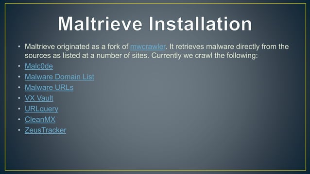 Malware Classification and Analysis | PPTX