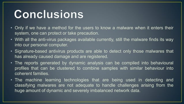 Malware Classification and Analysis | PPTX