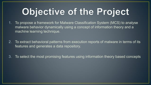 Malware Classification and Analysis | PPTX