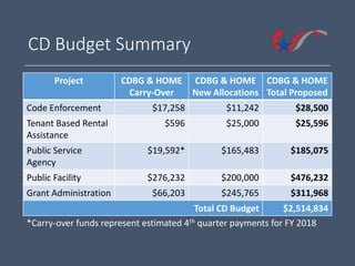Community Development Action Plan & Budget | PPT