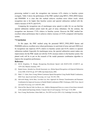 A Novel Parallel Model Method for Noise Speech Recognition_正式投稿_ | PDF
